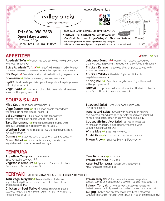 Valley Sushi – Valley Sushi